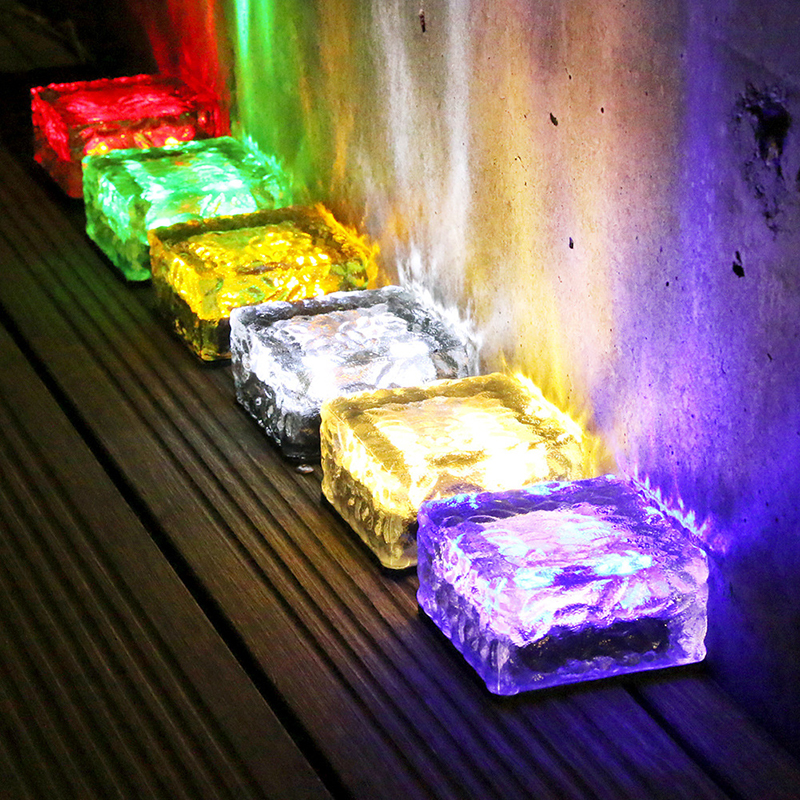 Solar Brick Ice Cube Light Outdoor Waterproof LED Lamp | Inspire Uplift