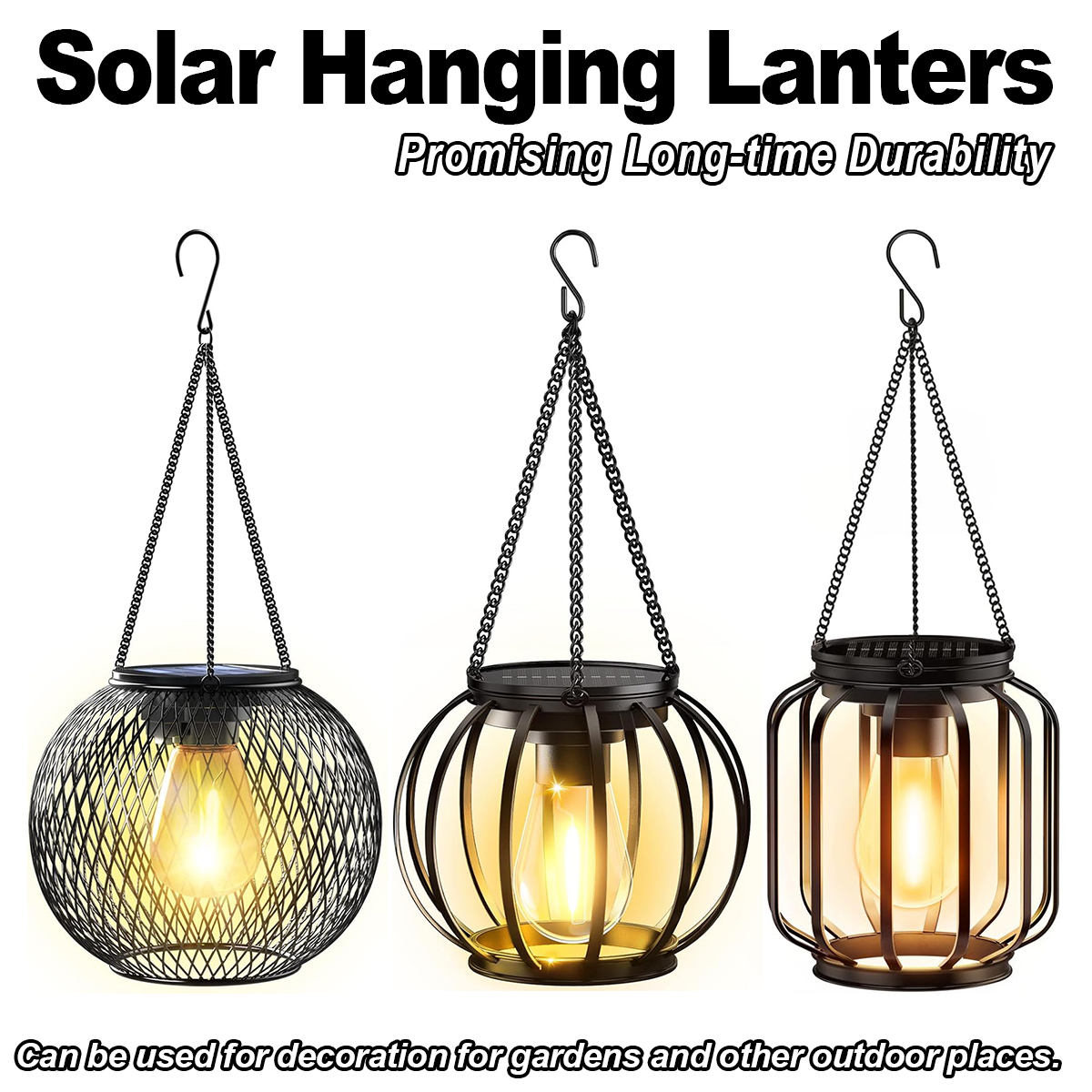Solar Lantern LED Light Daylight Sensor Garden Lamps Outdoor | Inspire ...