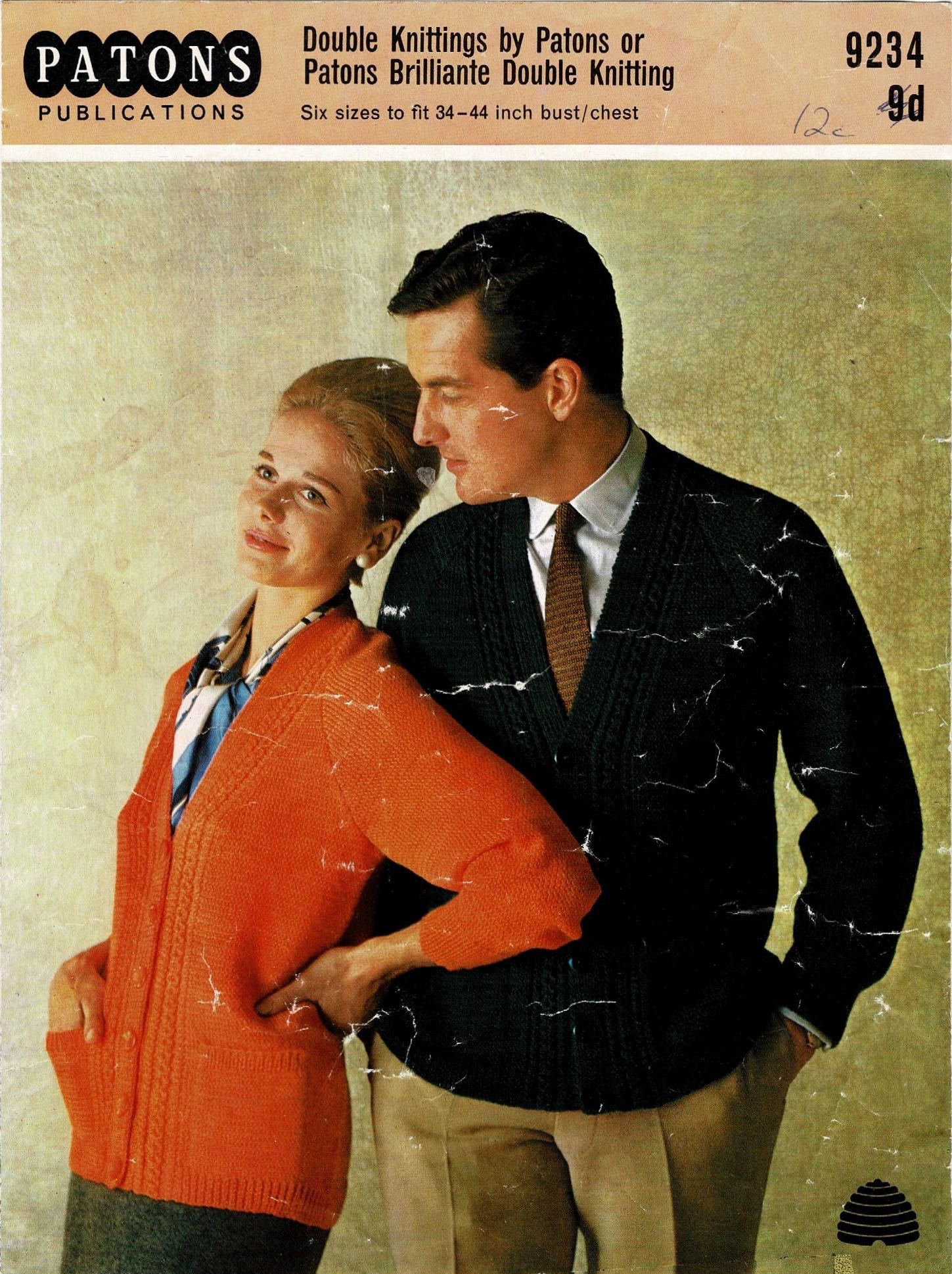 Knitting Pattern Cardigans Patons 9234 by Patons & Baldwins | Inspire ...