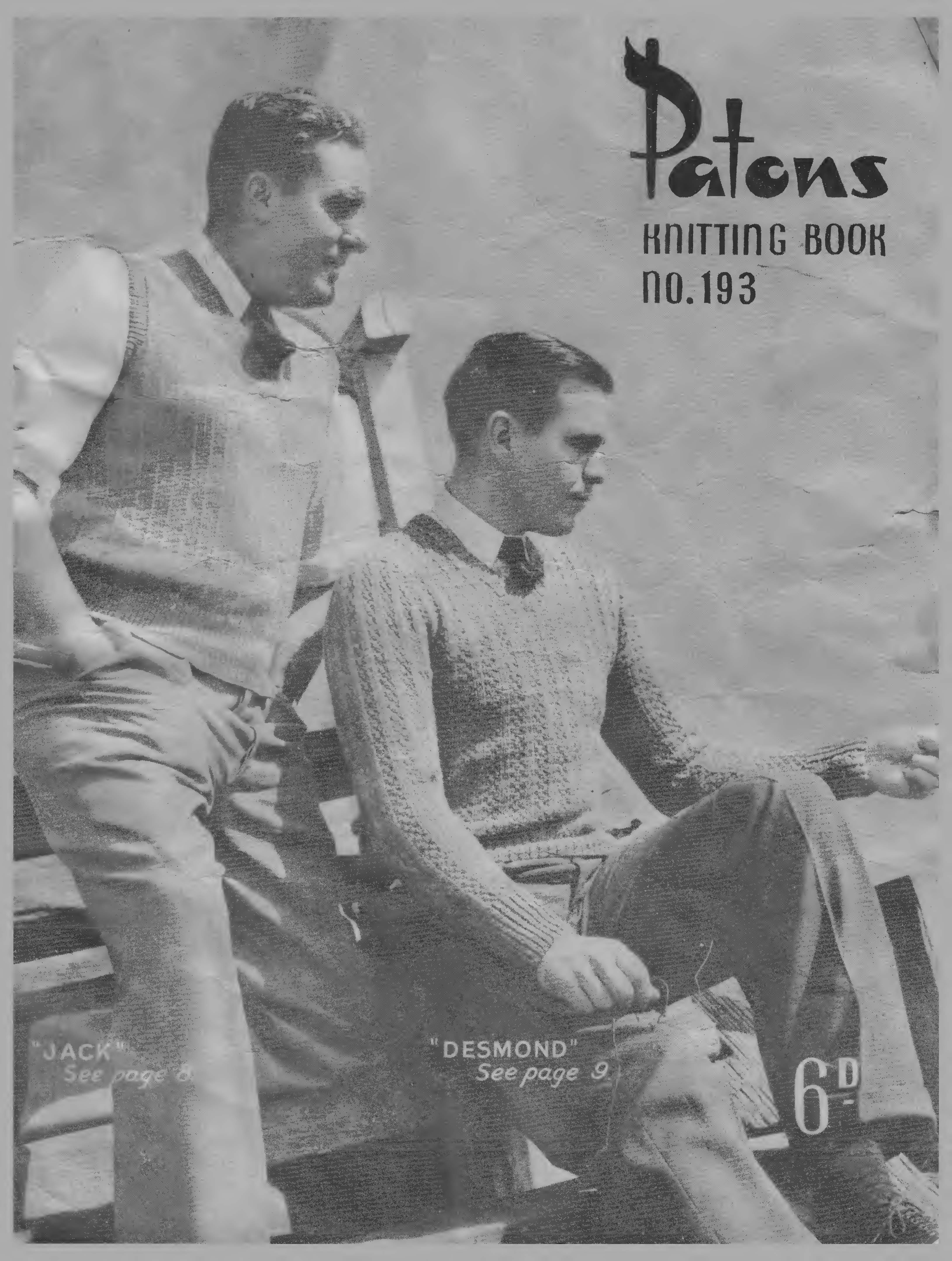 Knitting Pattern Mens Cardigans and Jumpers Patons Book 193 | Inspire ...