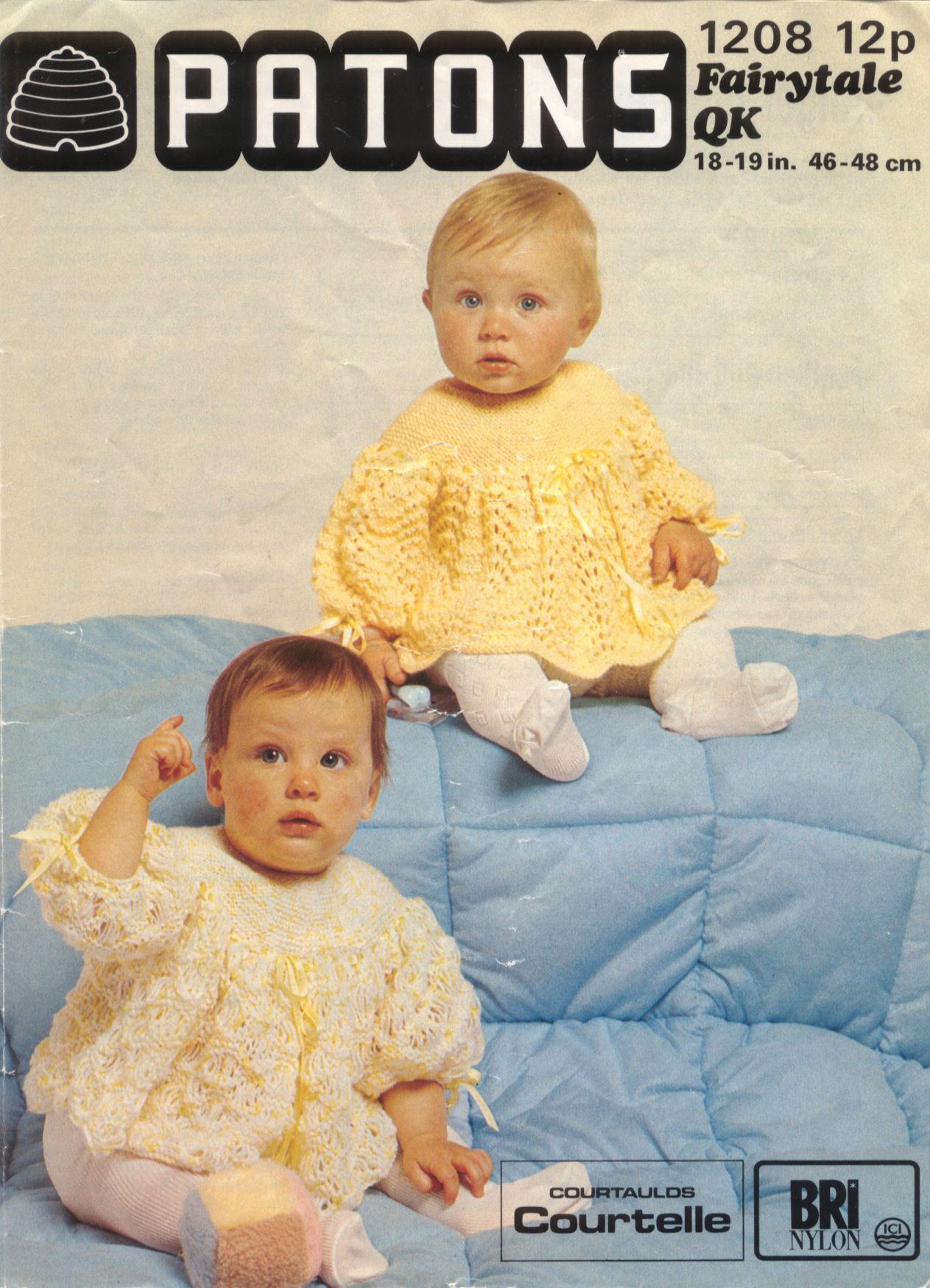 Vintage Knitting Pattern for Baby Patons 1208 Angel Cookie | Inspire Uplift
