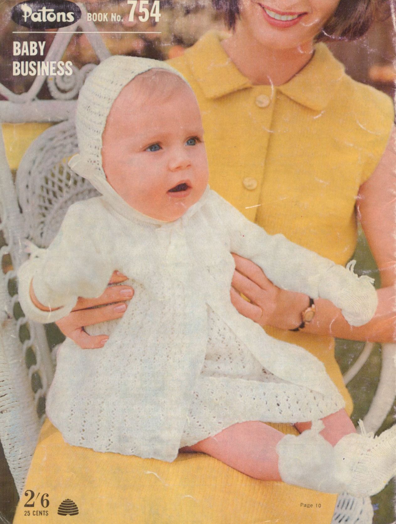 Vintage Coat Jacket Dress Knitting Pattern for Baby Patons 7 | Inspire ...