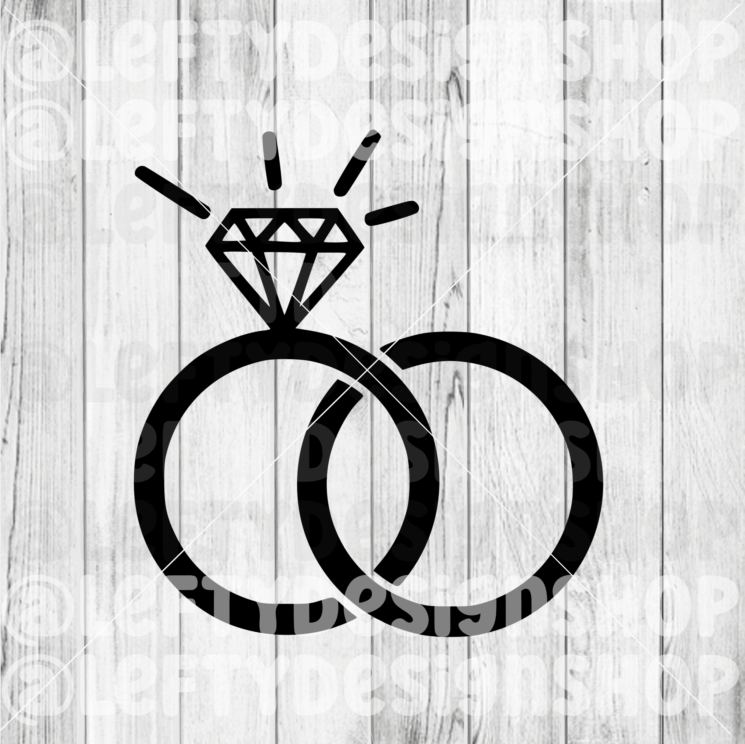 Wedding Rings | SVG | PNG | Digital Download | Inspire Uplift