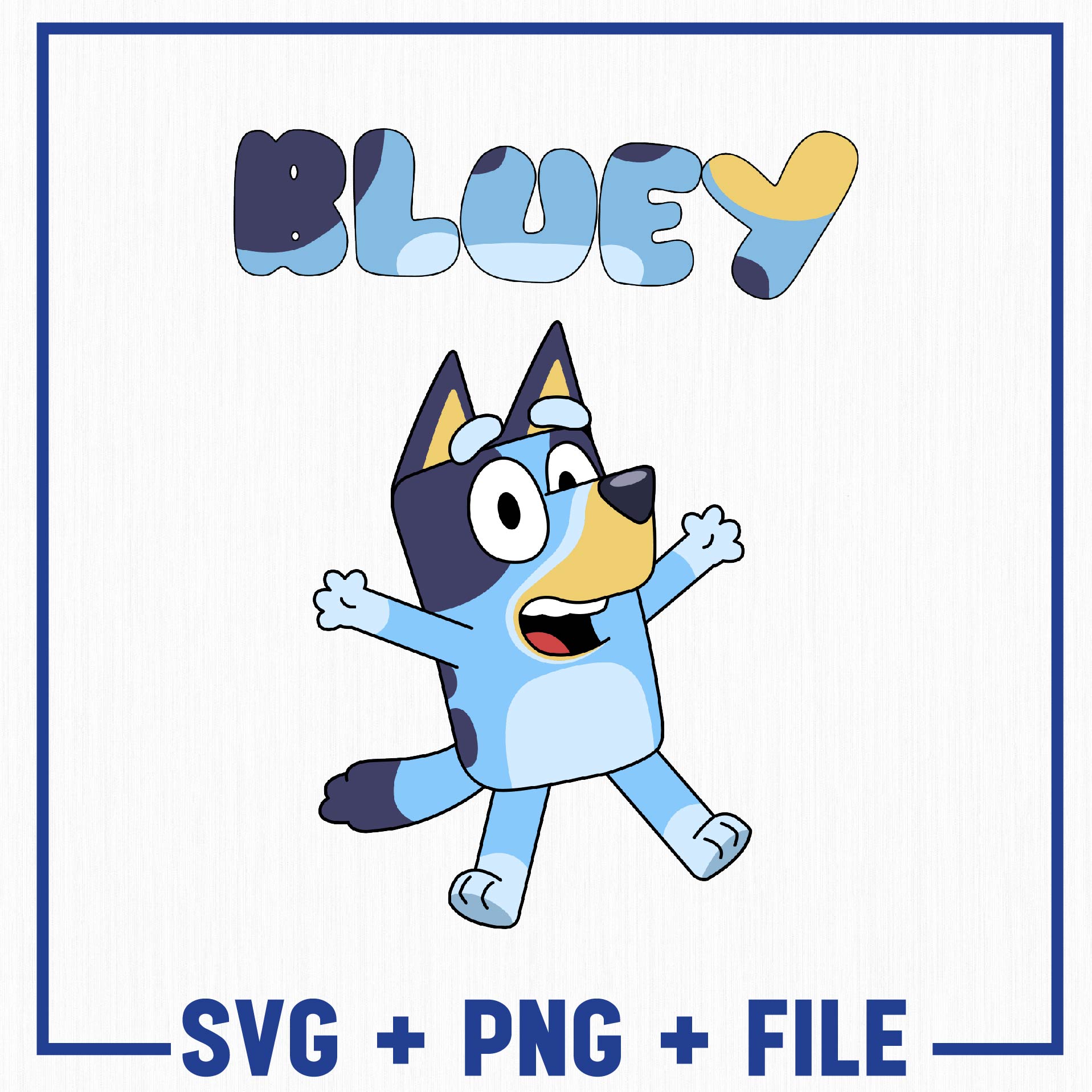 Bluey Bundle SVG And Png, Bluey Png, Bluey Family Svg | Inspire Uplift