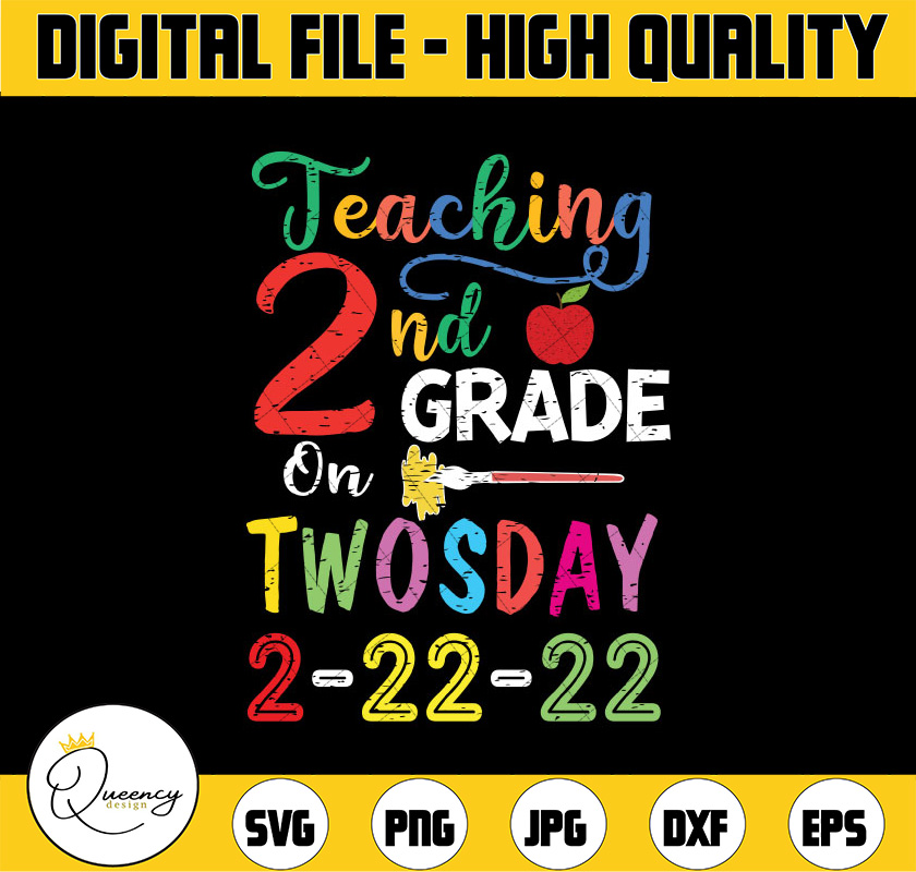Teaching 2nd Grade On Twosday 2-22-22 Svg, 22nd February 202 | Inspire ...