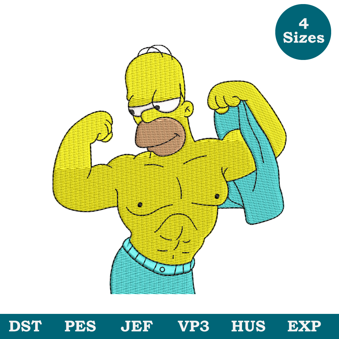 simpsons embroidery - Inspire Uplift