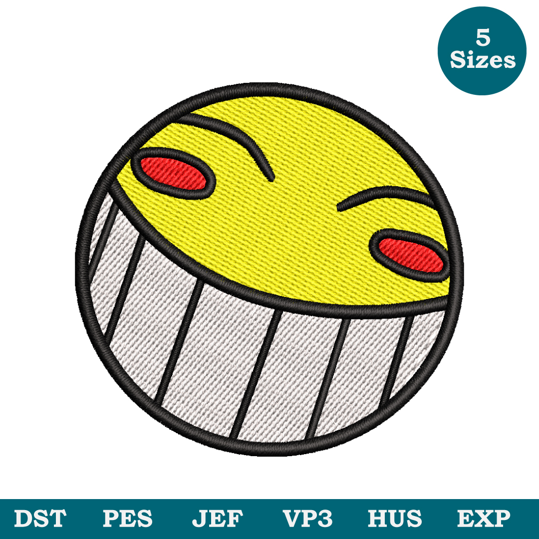 Smiley Face Machine Embroidery Design Pattern, Face Embroide | Inspire Uplift