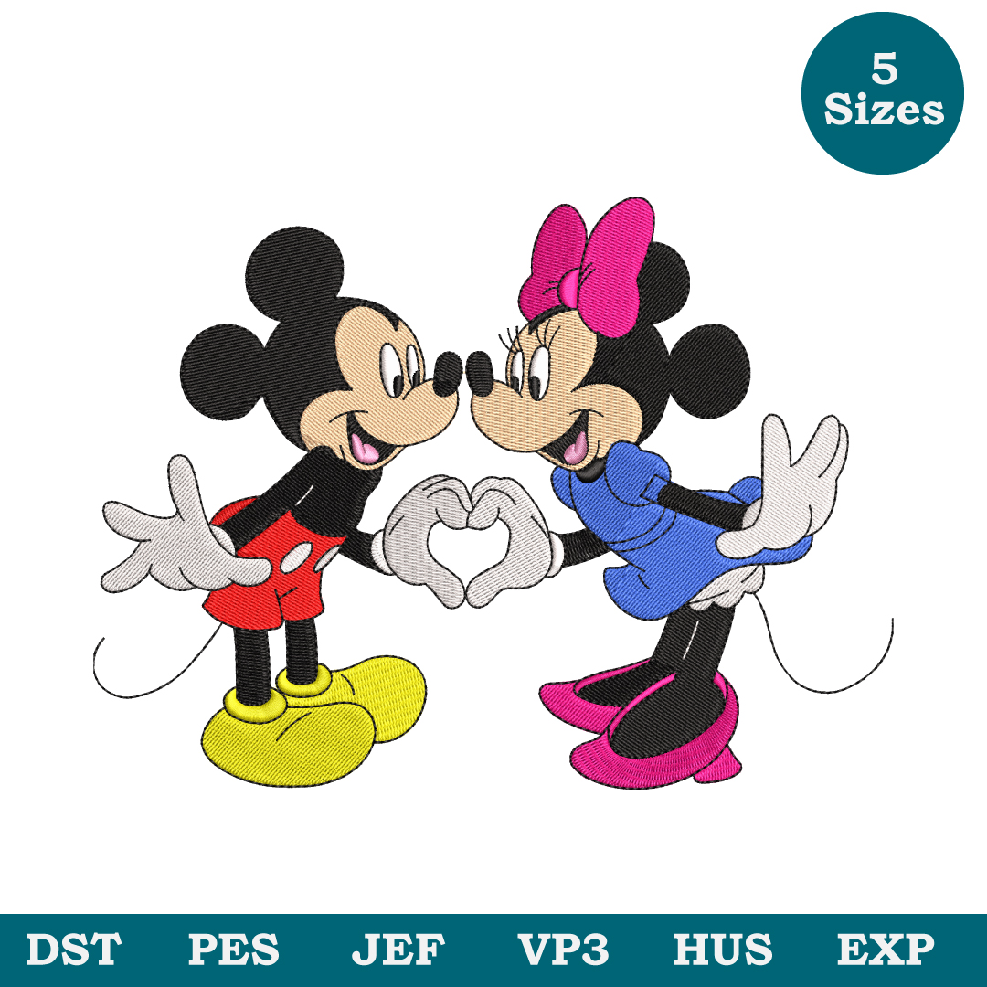 Disney Mickey Mouse Embroidery design - Couple embroidery De | Inspire ...