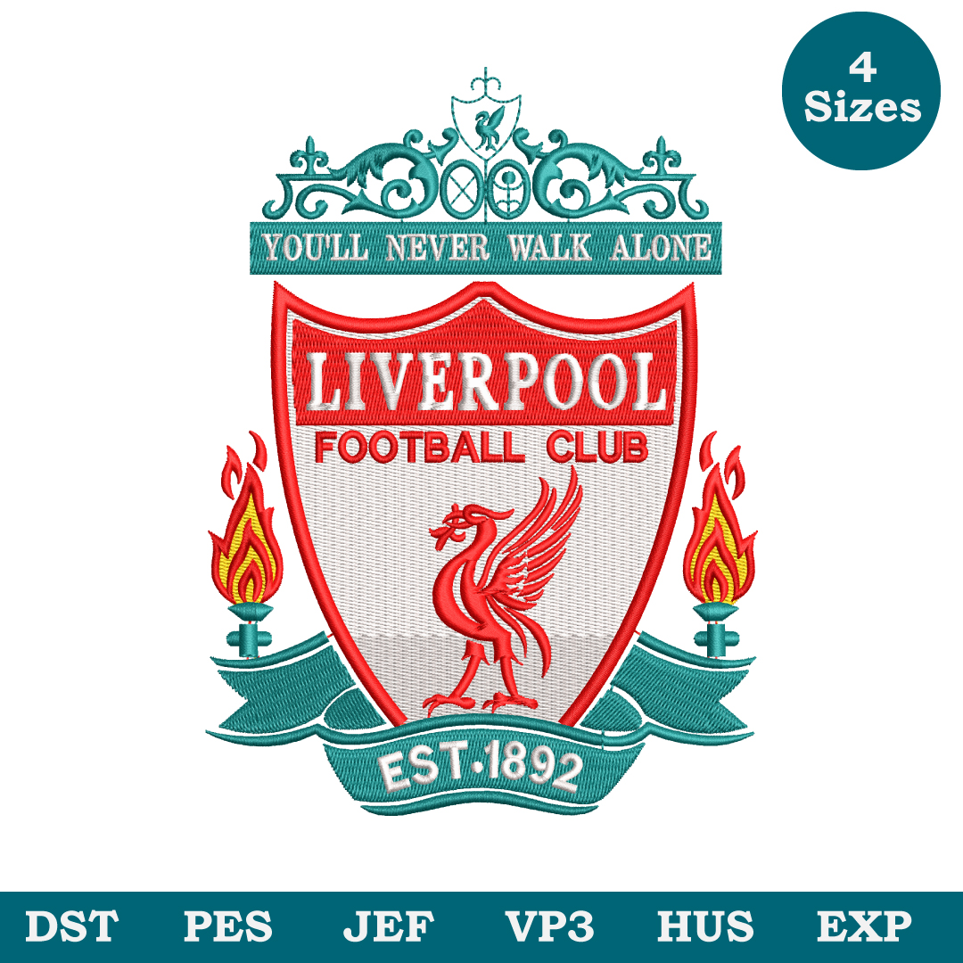 Liverpool Embroidery Designs, Liverpool FC logo Embroidery F | Inspire ...