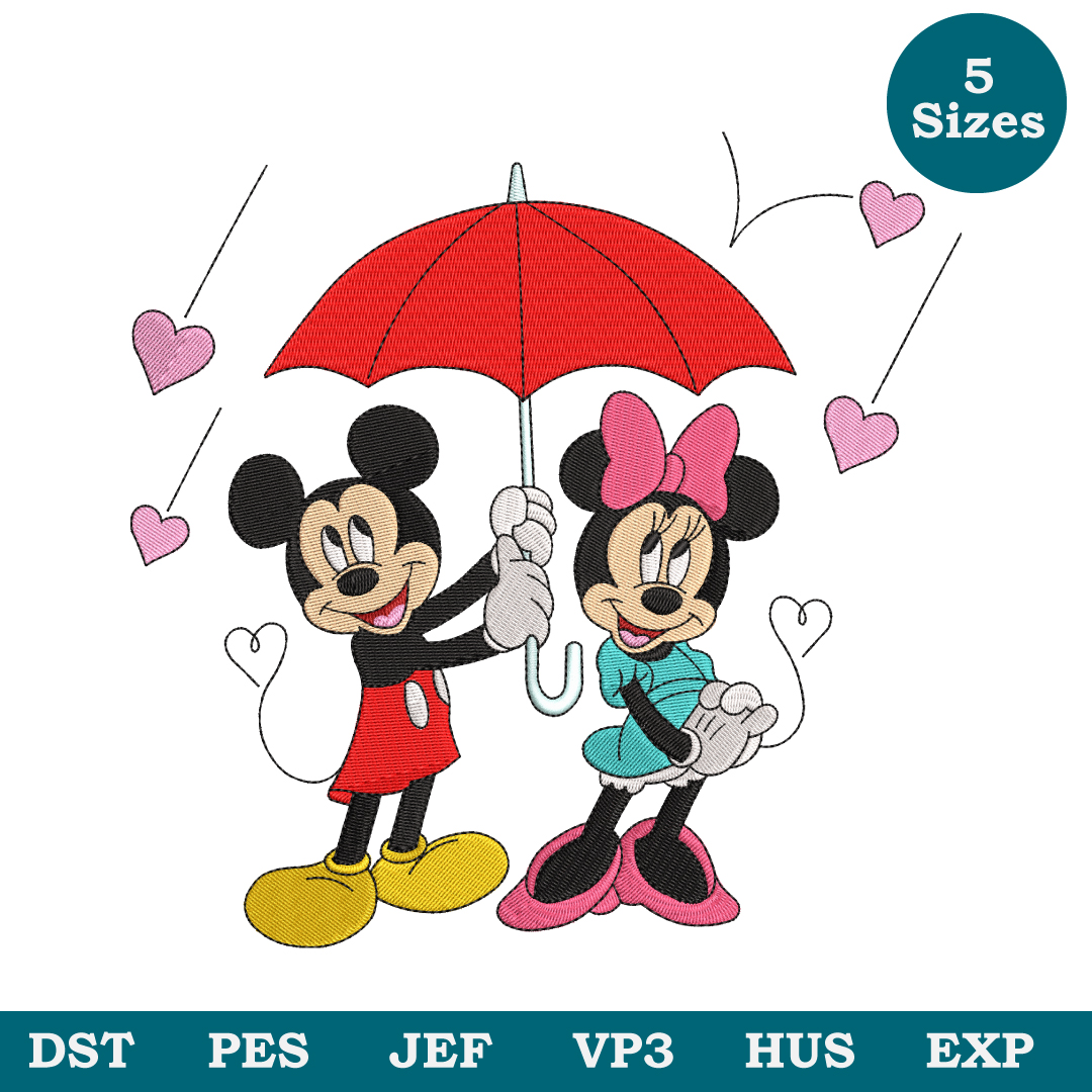 Disney Mickey Mouse Embroidery Design - Couple embroidery De | Inspire ...