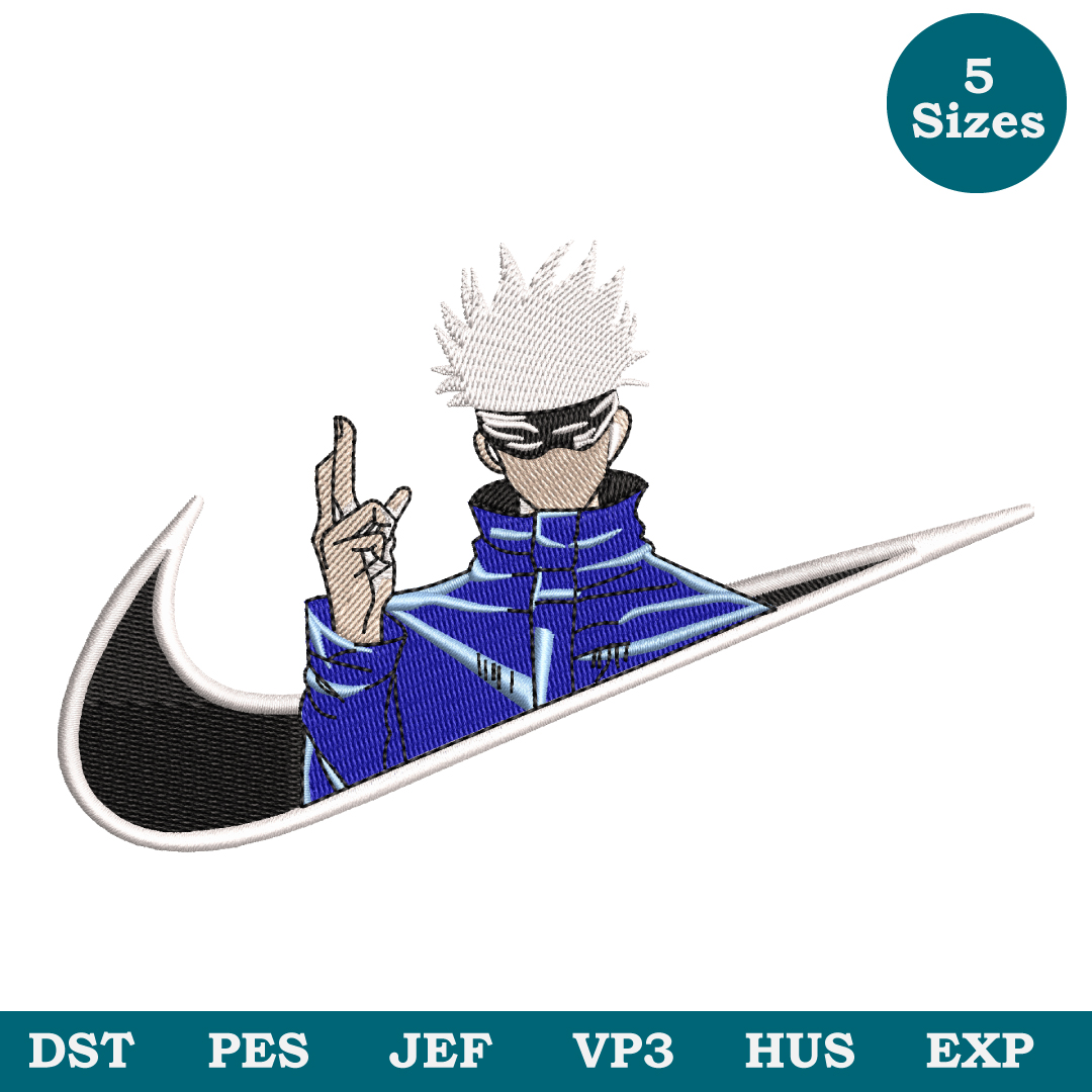 Gojo Satoru Embroidery Design File Jujutsu Kaisen Anime Embr | Inspire ...
