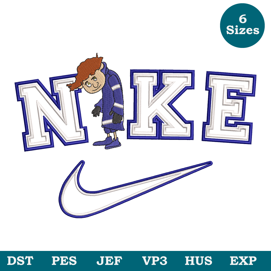 Nike Wybie Machine Embroidery File 6 Sizes, Caroline Machine | Inspire ...