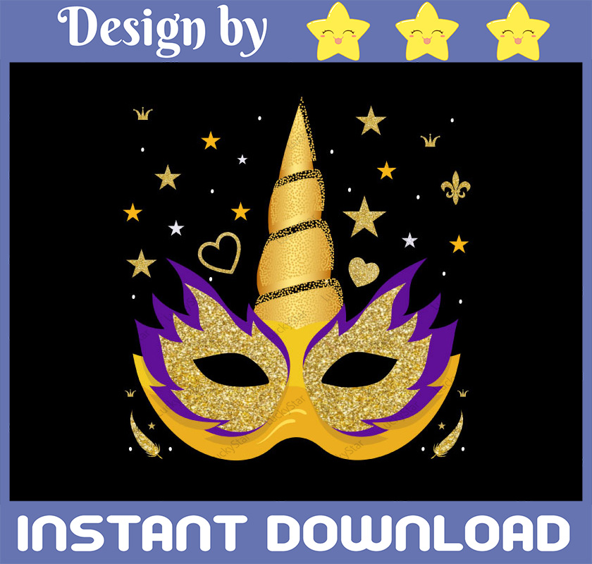 Mardi Gras Unicorn PNG, Mardi Gras PNG, Unicorn PNG, EPS png | Inspire ...