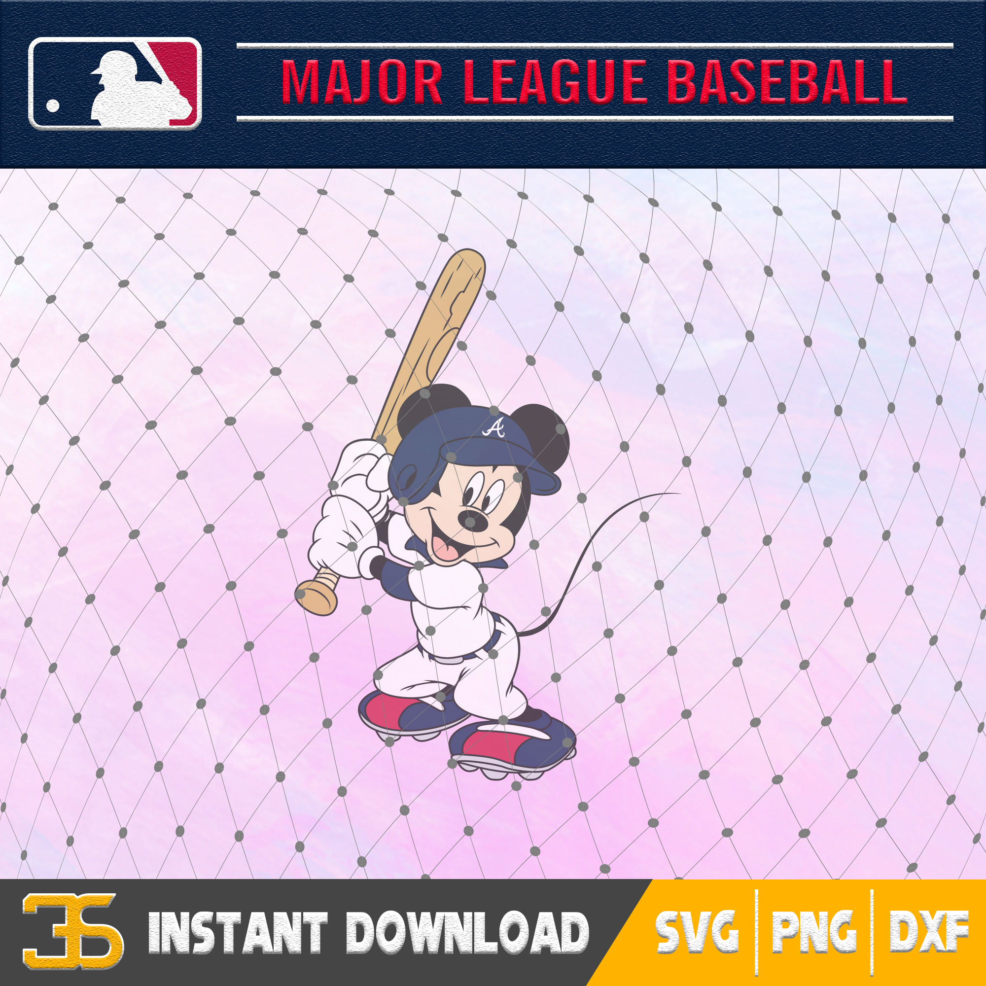 Atlanta Braves Disney Mickey SVG, MLB SVG, Disney SVG - Inspire Uplift