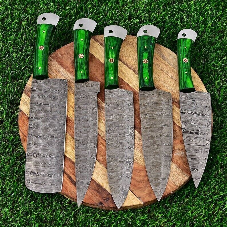 Damascus Steel Cutlery Set for Chefs | Inspire Uplift