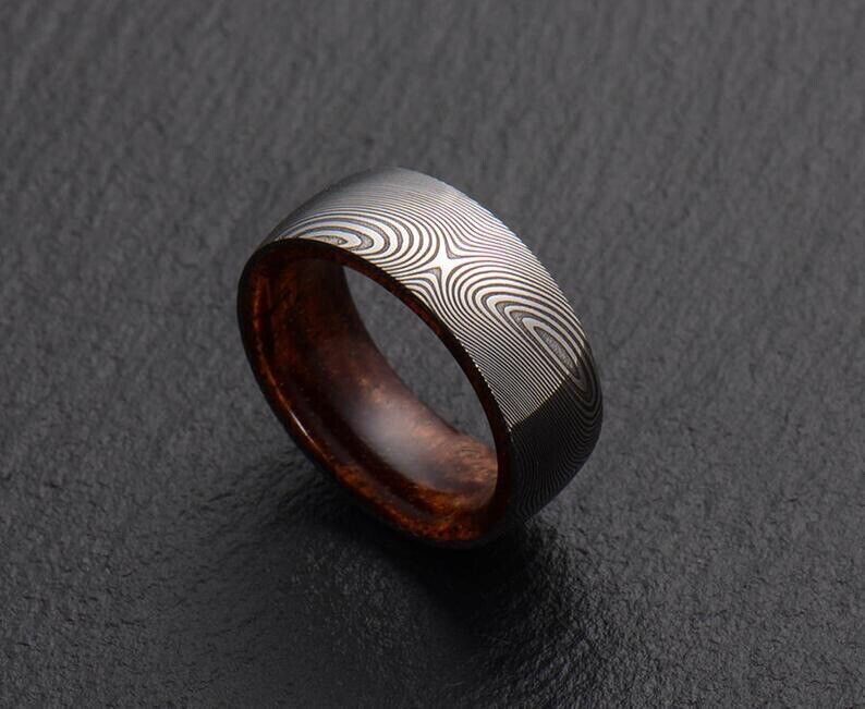 BM-9107-RNG Damascus Ring: Timeless Elegance & Custom Crafts | Inspire ...