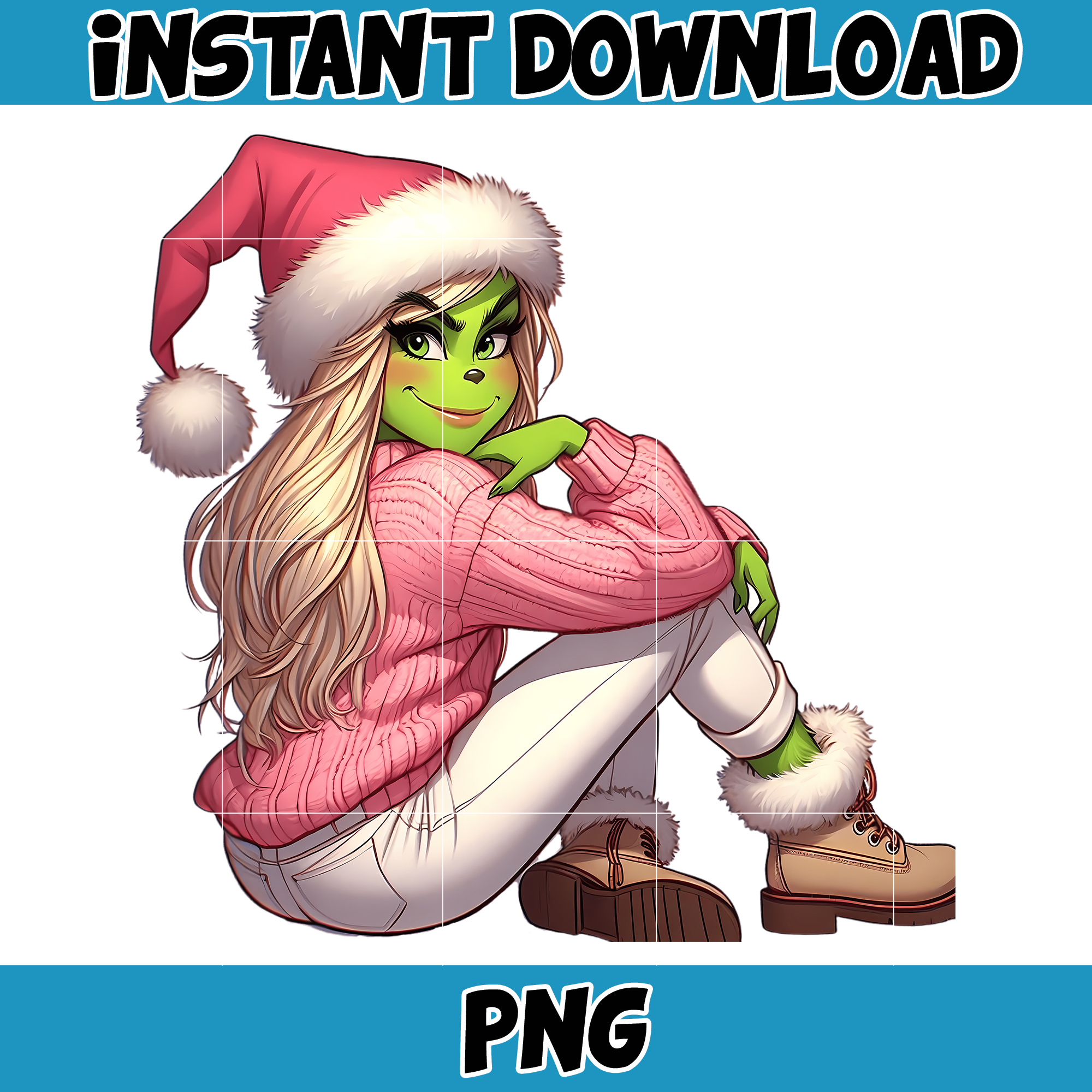 Pink Girl Grinch Png File,Cute Grinch File, Grinchmas Png, G - Inspire ...