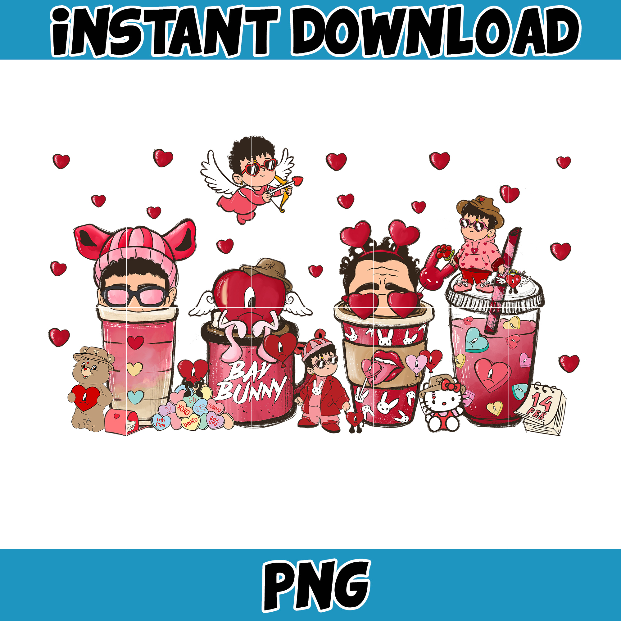 Bad Bunny Valentines Day Png, Benito Png, Un Valentina Sin T - Inspire ...