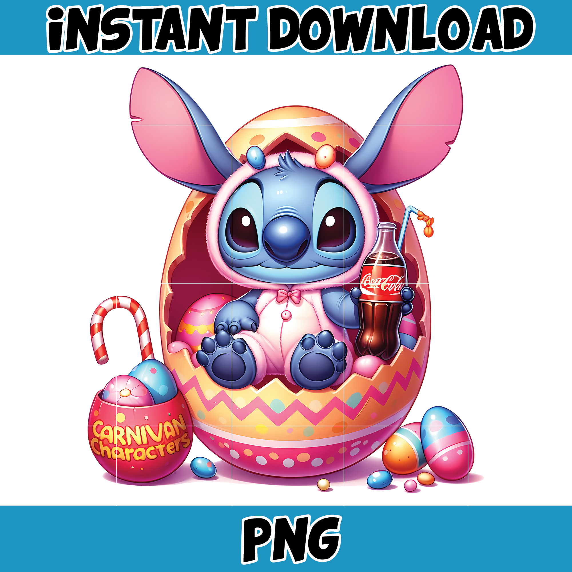 Pink Cartoon Stitch Png, Cartoon Easter Png, Stitch Easter, | Inspire ...