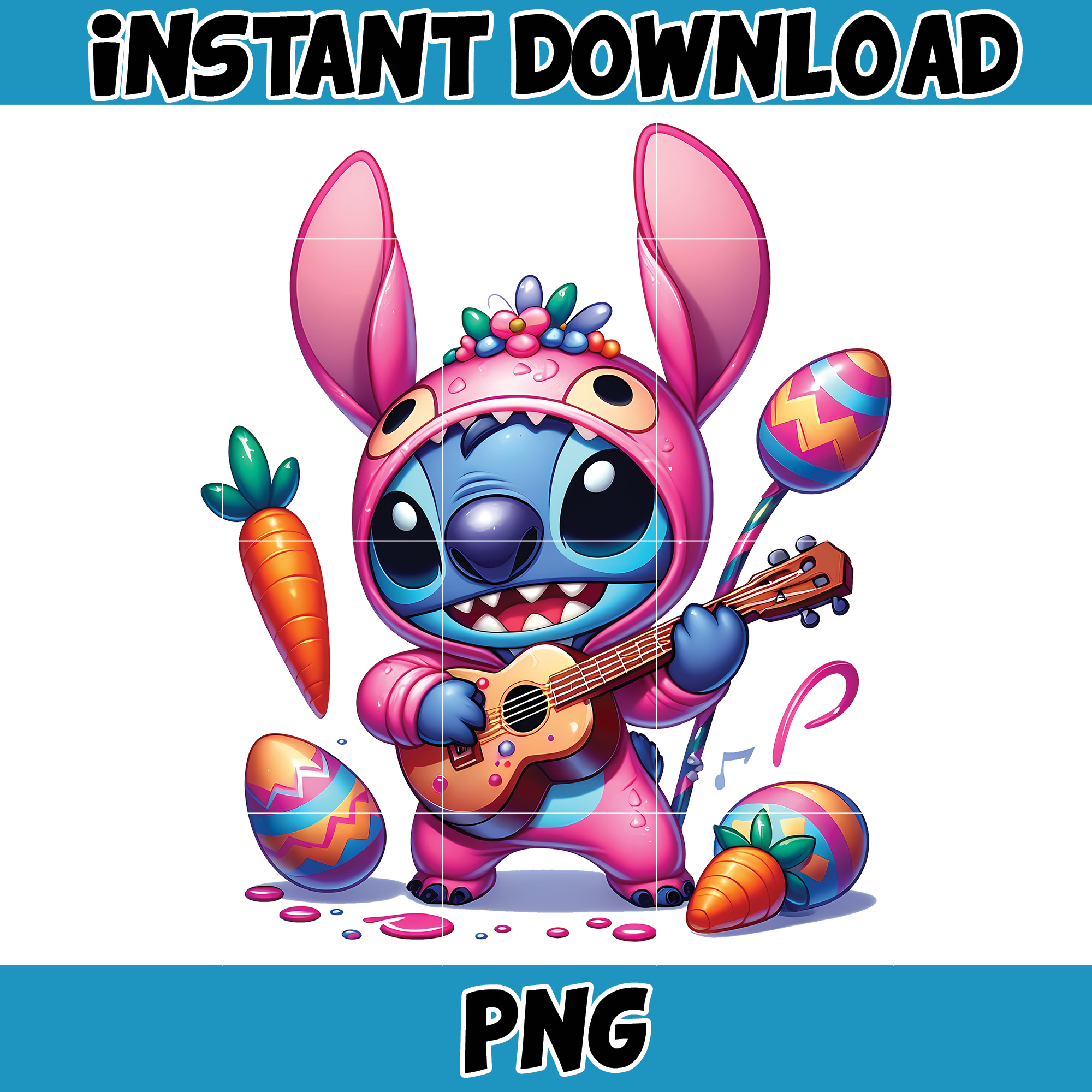 Pink Cartoon Stitch Png, Cartoon Easter Png, Stitch Easter, | Inspire ...