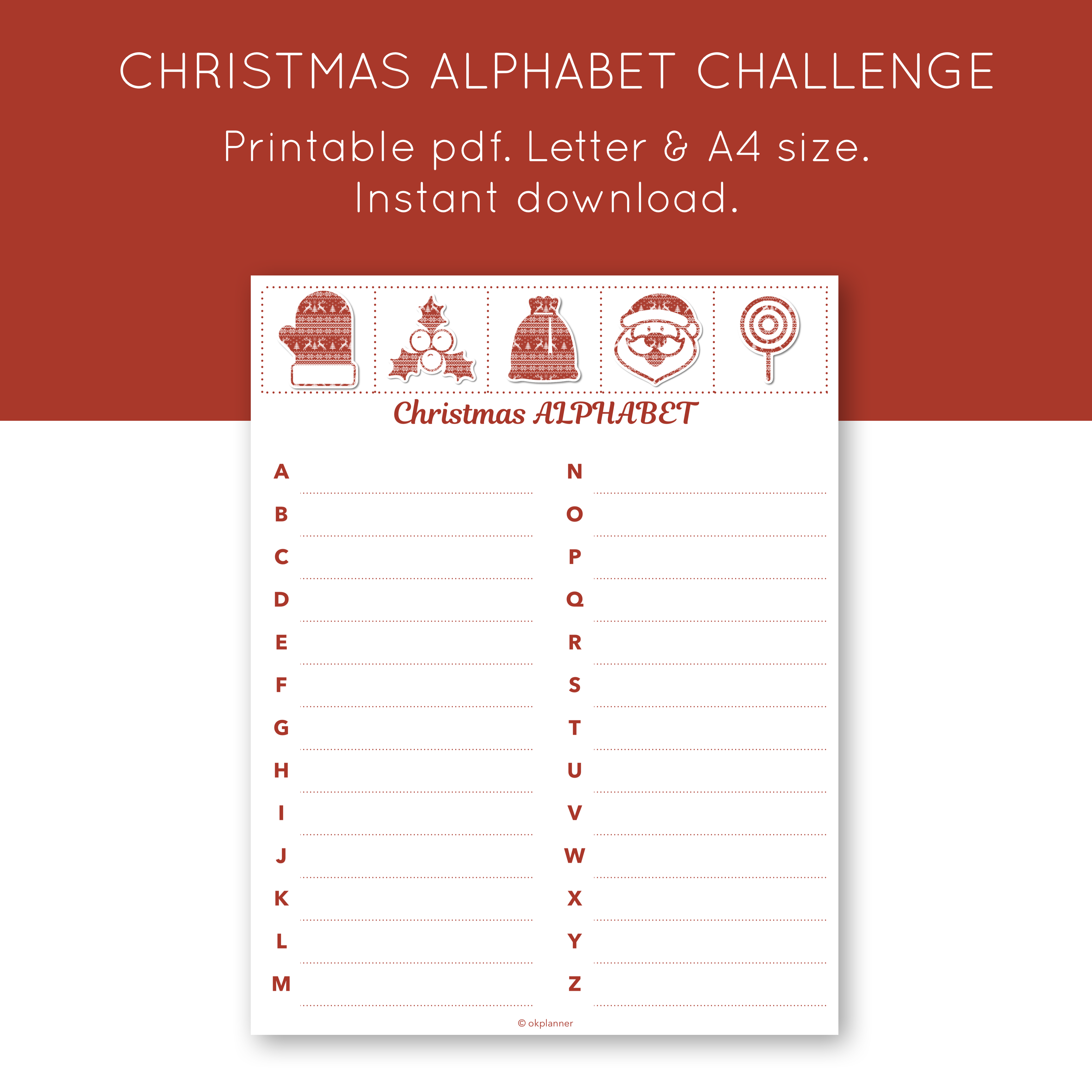 Christmas word puzzles. Alpabet game. Christmas words a-z. C - Inspire ...