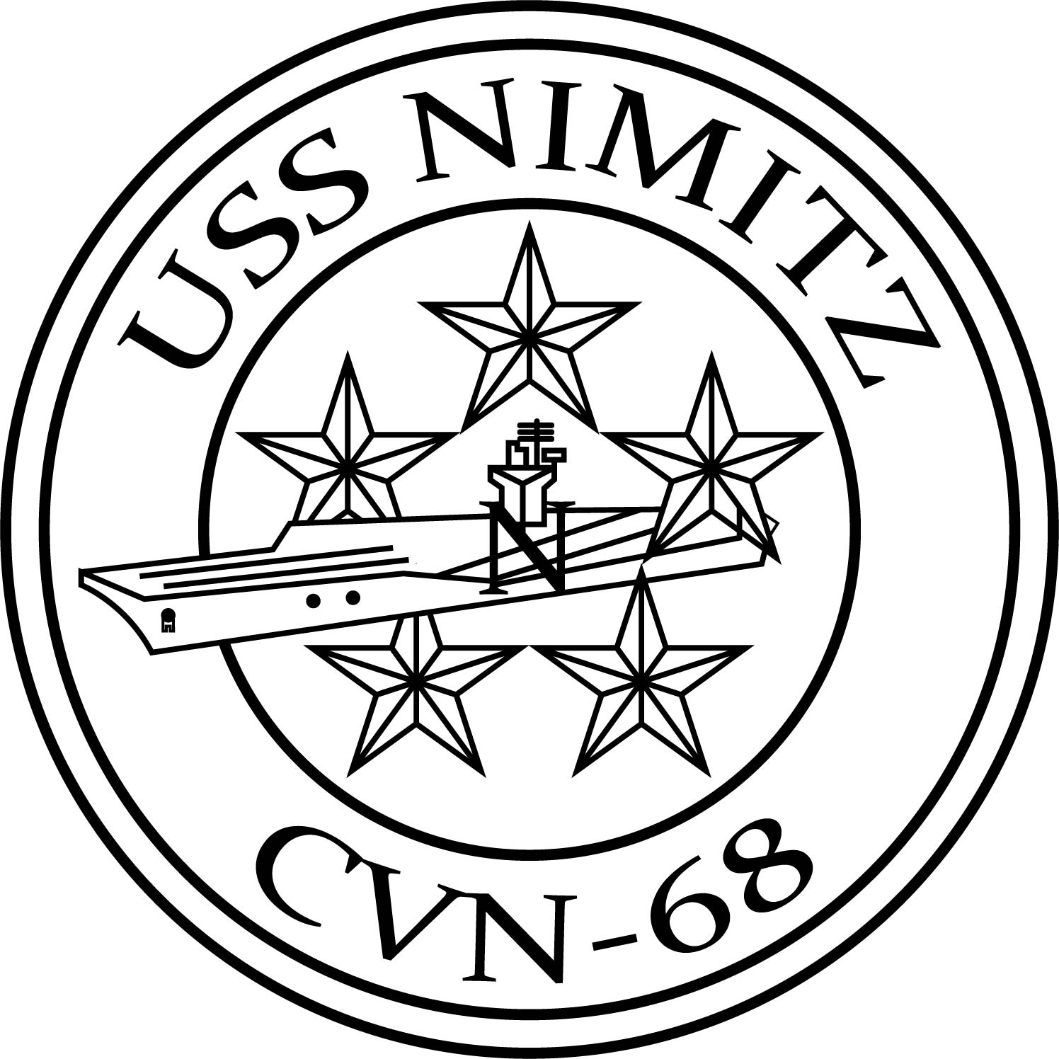 USS NIMITZ CVN-68 AIRCRAFT CARRIER U.S. NAVY PATCH VECTOR FI - Inspire ...