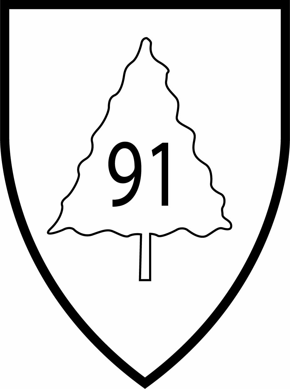 U.S. ARMY 91st INFANTRY DIVISION PATCH PIN VECTOR FILE Black | Inspire ...