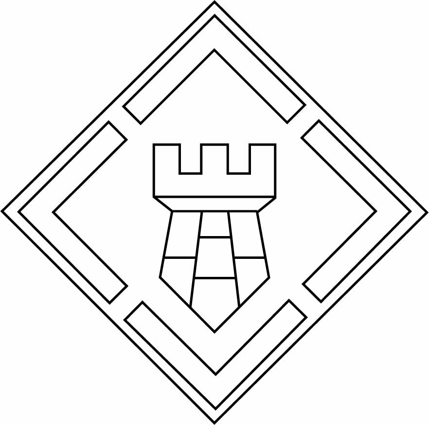 US ARMY 20th ENGINEER BRIGADE SSI PATCH VECTOR FILE Black wh | Inspire ...