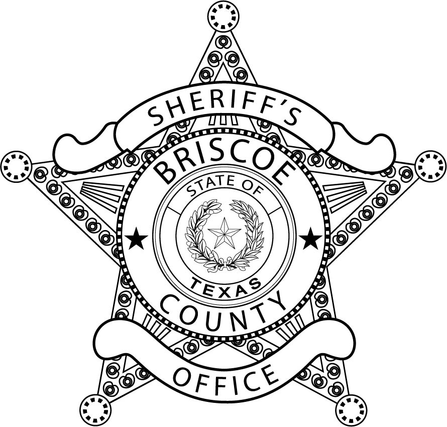 Briscoe COUNTY SHERIFF,S OFFICE LAW ENFORCEMENT BADGE VECTOR | Inspire Uplift