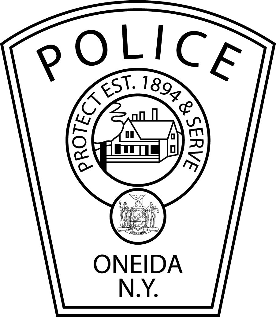 ONEIDA N.Y. POLICE PATCH VECTOR FILE Black white vector outl | Inspire ...