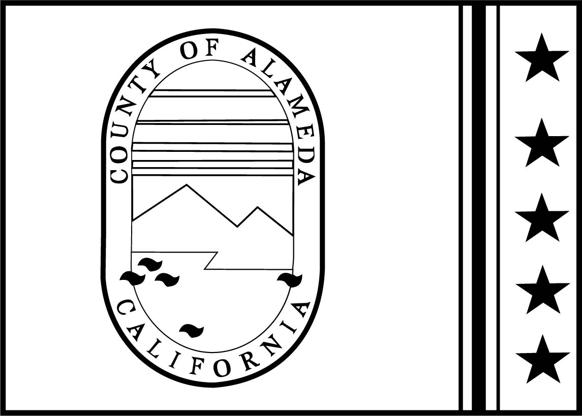 Flag of Alameda County, California vector file Black white v | Inspire ...