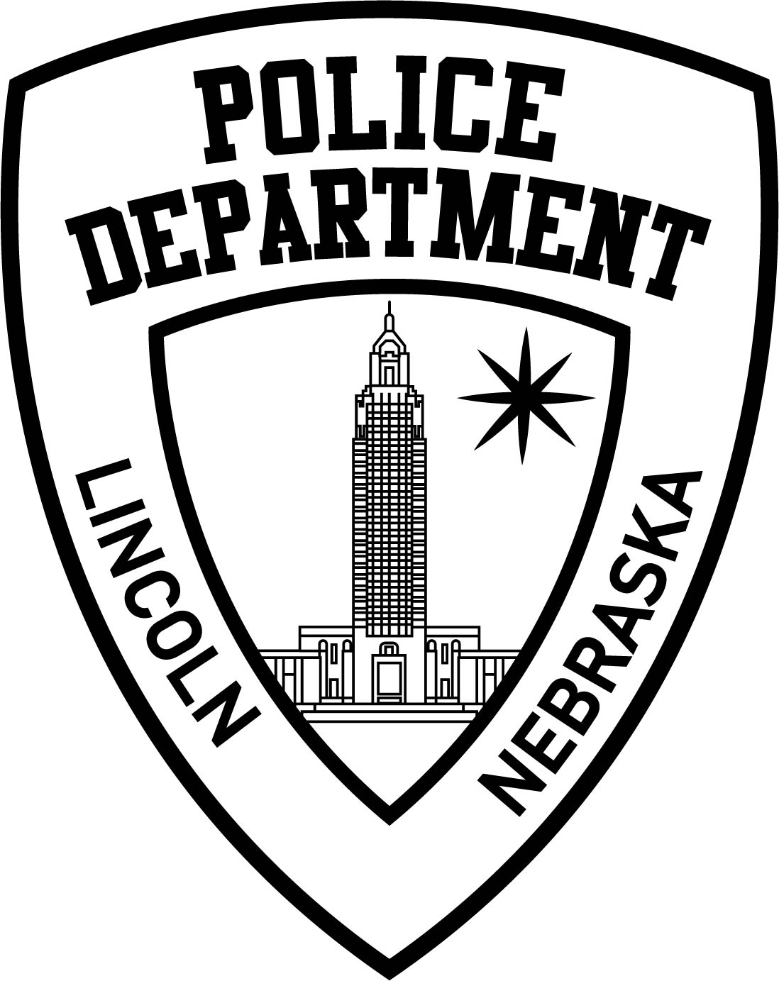 LINCOLN NEBRASKA POLICE DEPARTMENT PATCH VECTOR FILE Black w | Inspire ...