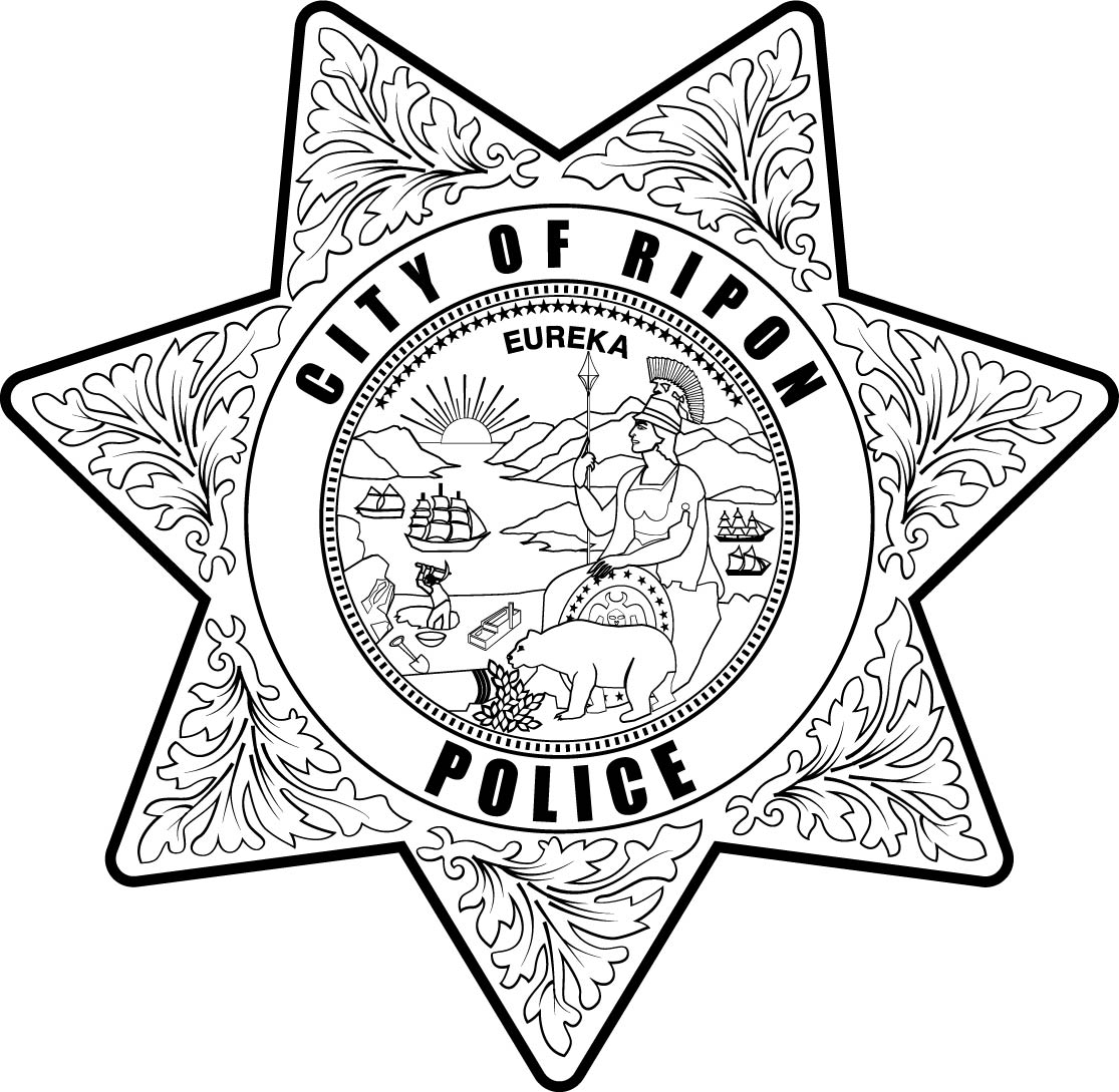 CITY OF RIPON STATE CALIFORNIA POLICE BADGE VECTOR FILE Bl | Inspire Uplift