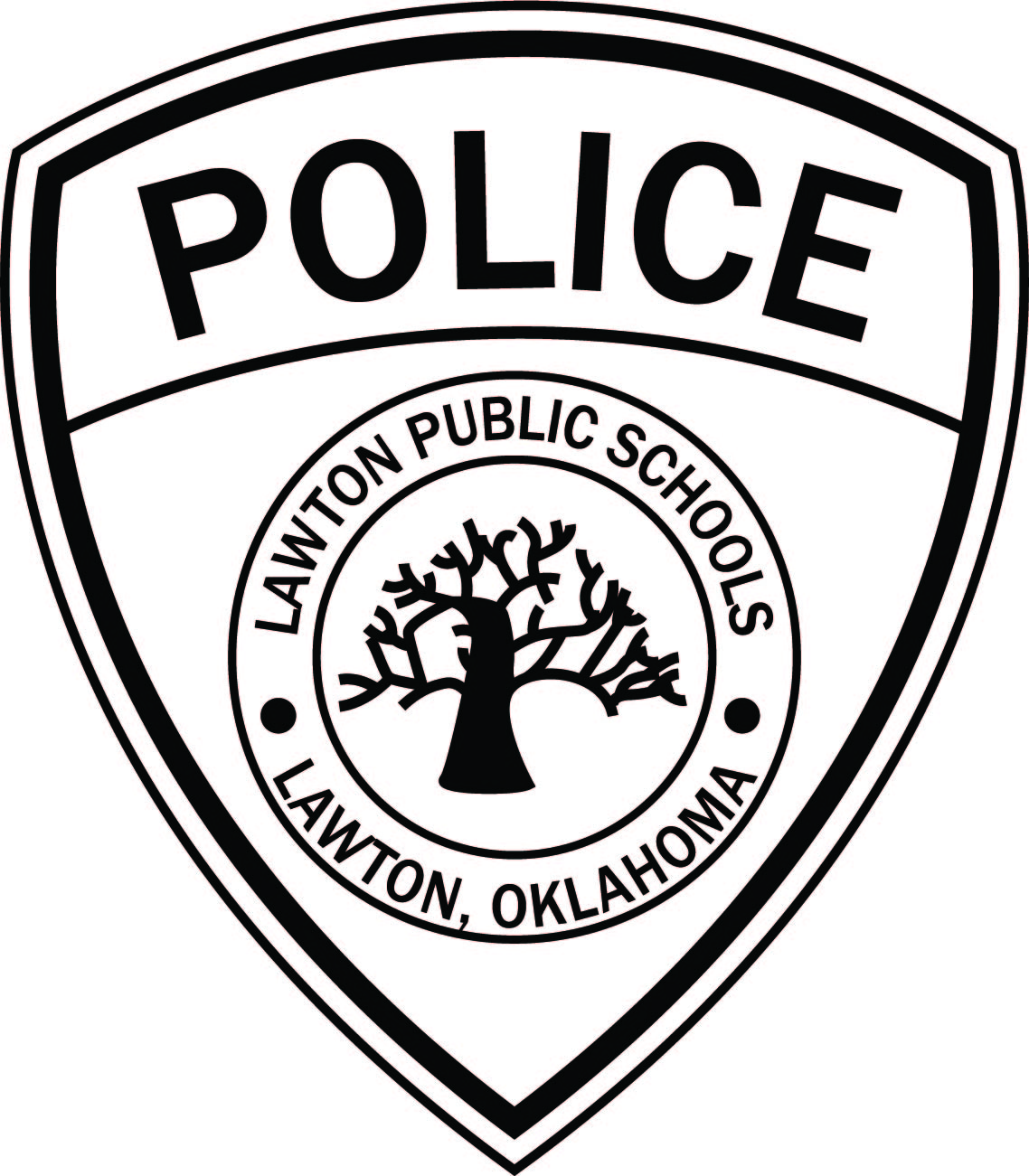 LAWTON, OKLAHOMA PUBLIC SCHOOLS POLICE PATCH VECTOR FILE Bla | Inspire ...