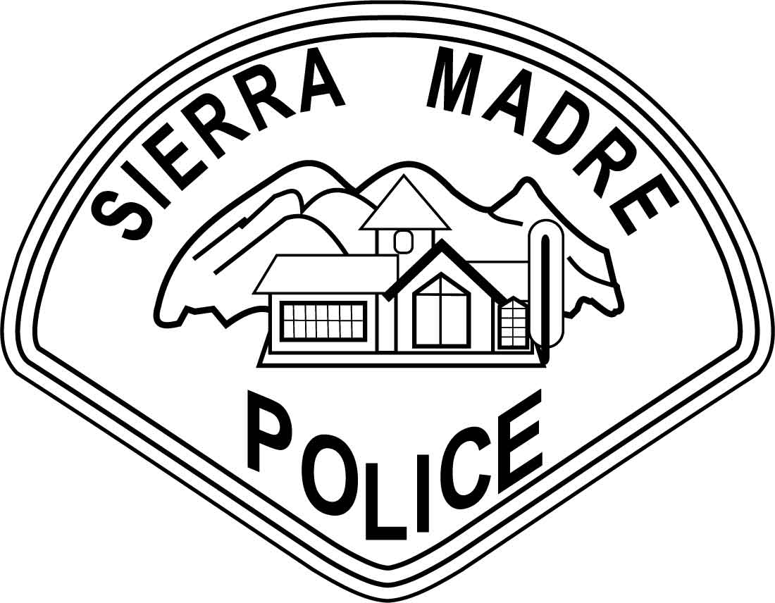 Sierra Madre Police patch vector file Black white vector out | Inspire Uplift