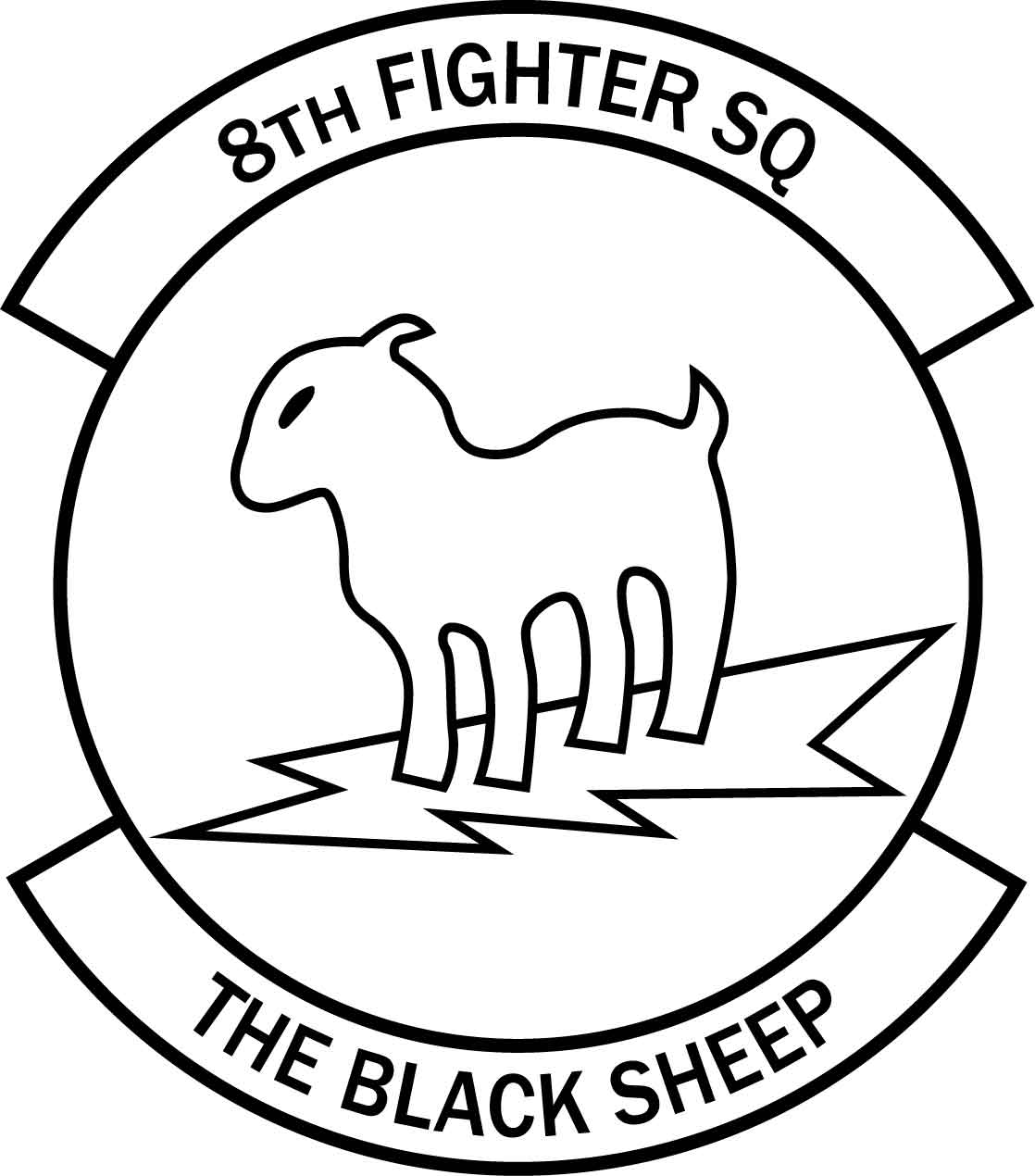 USAF 8th FIGHTER SQUADRON AIR FORCE FS INSIGNIA VECTOR FILE | Inspire ...