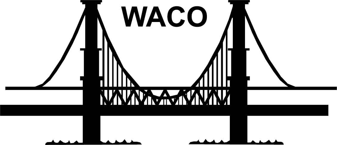 Waco,Texas vector file Black white vector outline or line ar | Inspire ...
