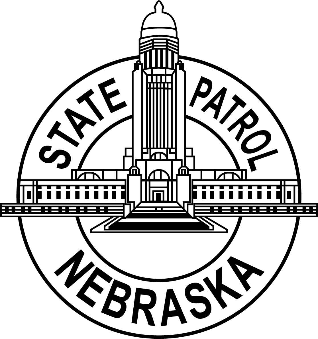 NEBRASKA STATE PATROL PATCH VECTOR FILE Black white vector o | Inspire ...