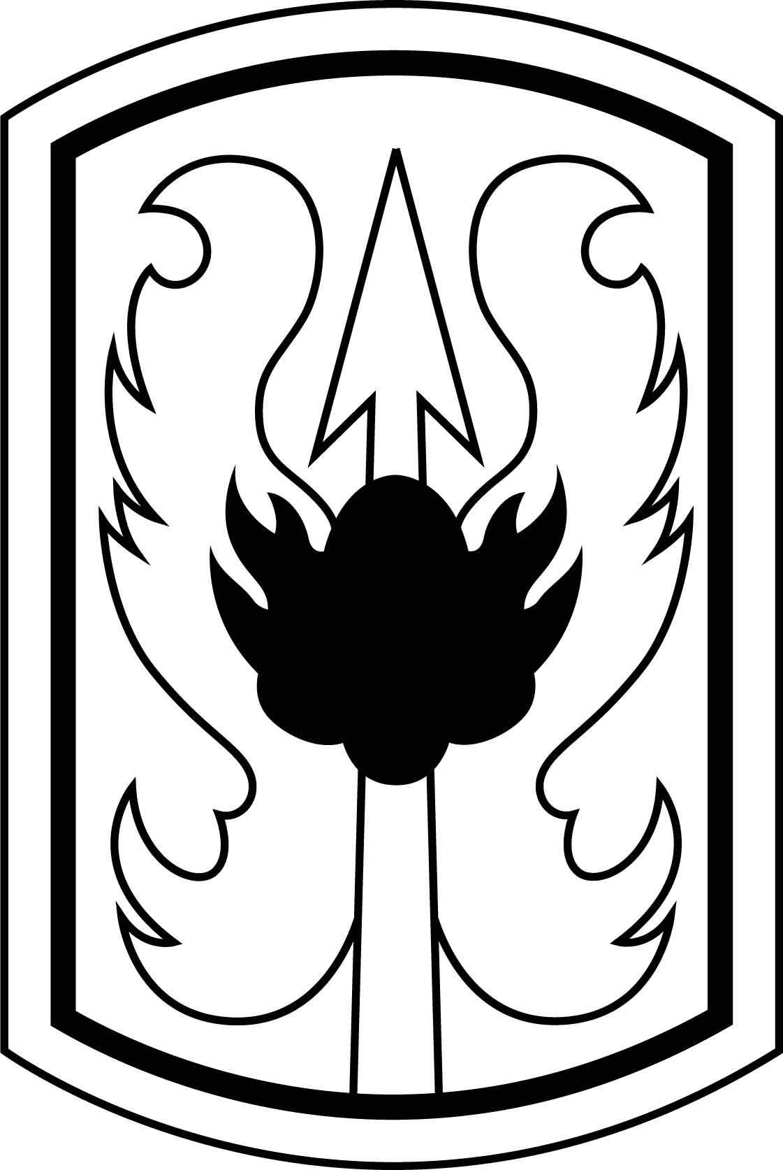 us army 199th infantry brigade patch vector file Black white | Inspire ...