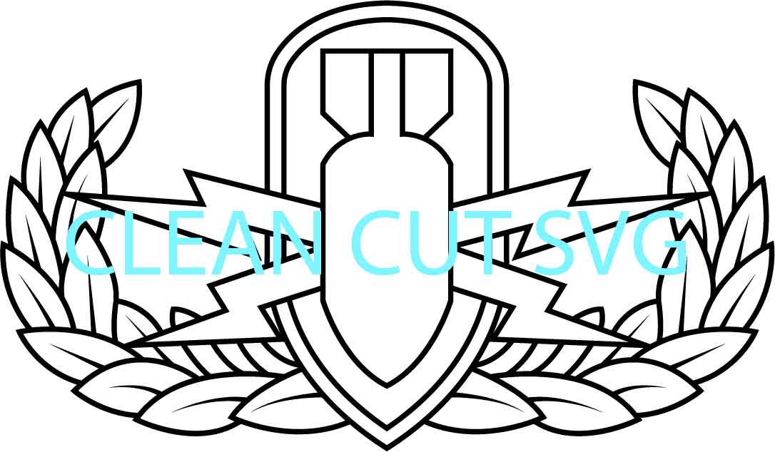US Army Basic Explosive Ordnance Disposal Badge Vector File | Inspire ...