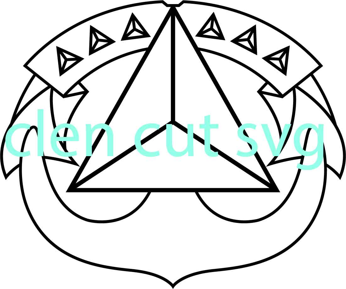 Noaa command at sea patch vector file Black white vector out | Inspire ...