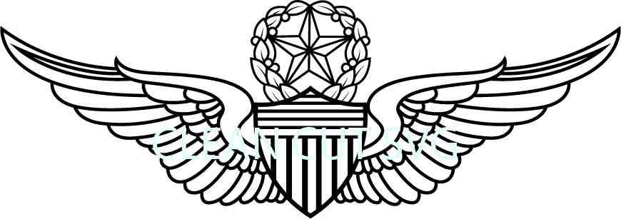 US ARMY MASTER AVIATOR BADGE VECTOR FILE Black white vector | Inspire ...