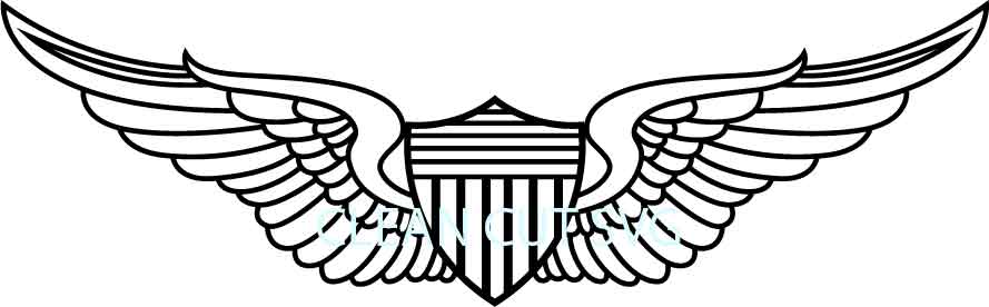Us Army Basic Aviator Patch Vector File Black White Vector O Inspire Uplift