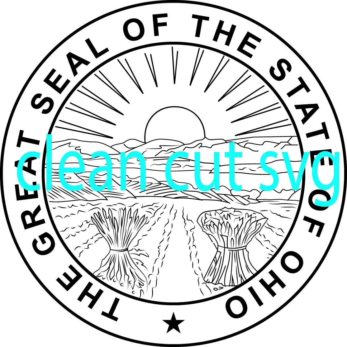 Ohio State seal vector file vinyl cutting, digital cutting m | Inspire ...