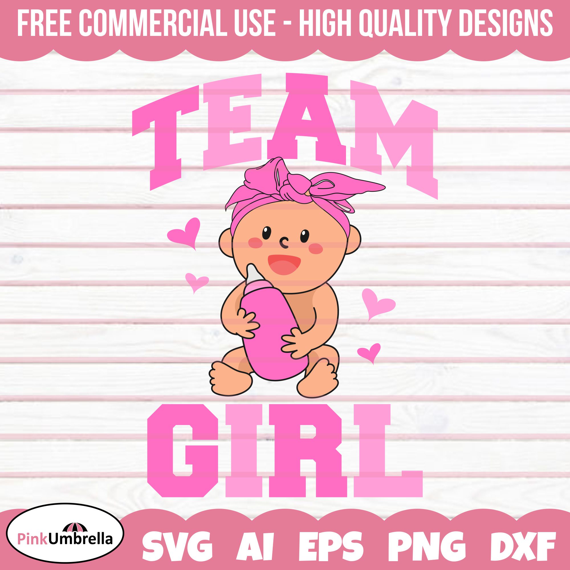 Team Pink Svg, Gender Reveal Svg Png, Gender Svg, Baby Svg, | Inspire ...