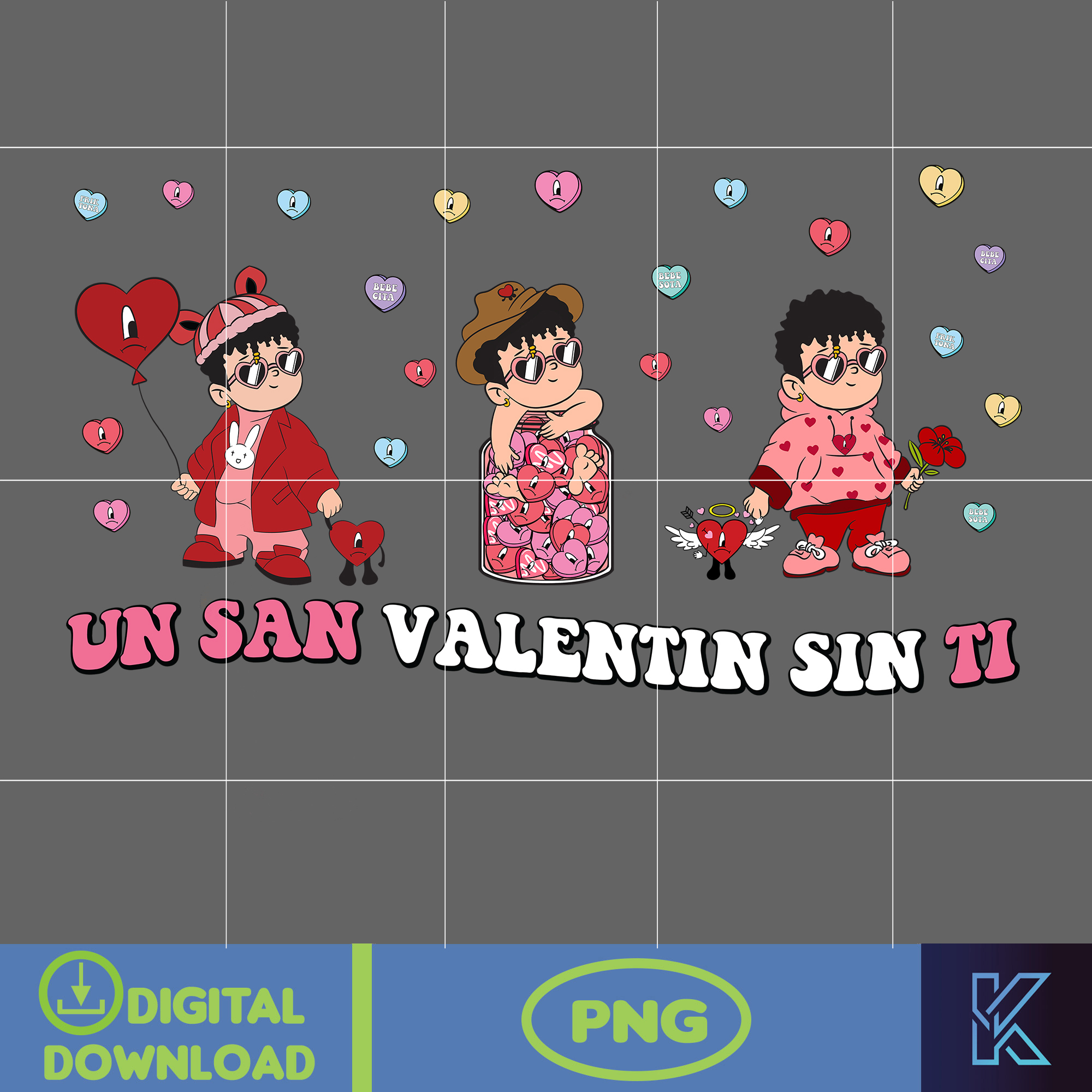 Bad Bunny Valentines Day Png, Benito Png, Un Valentina Sin T | Inspire ...