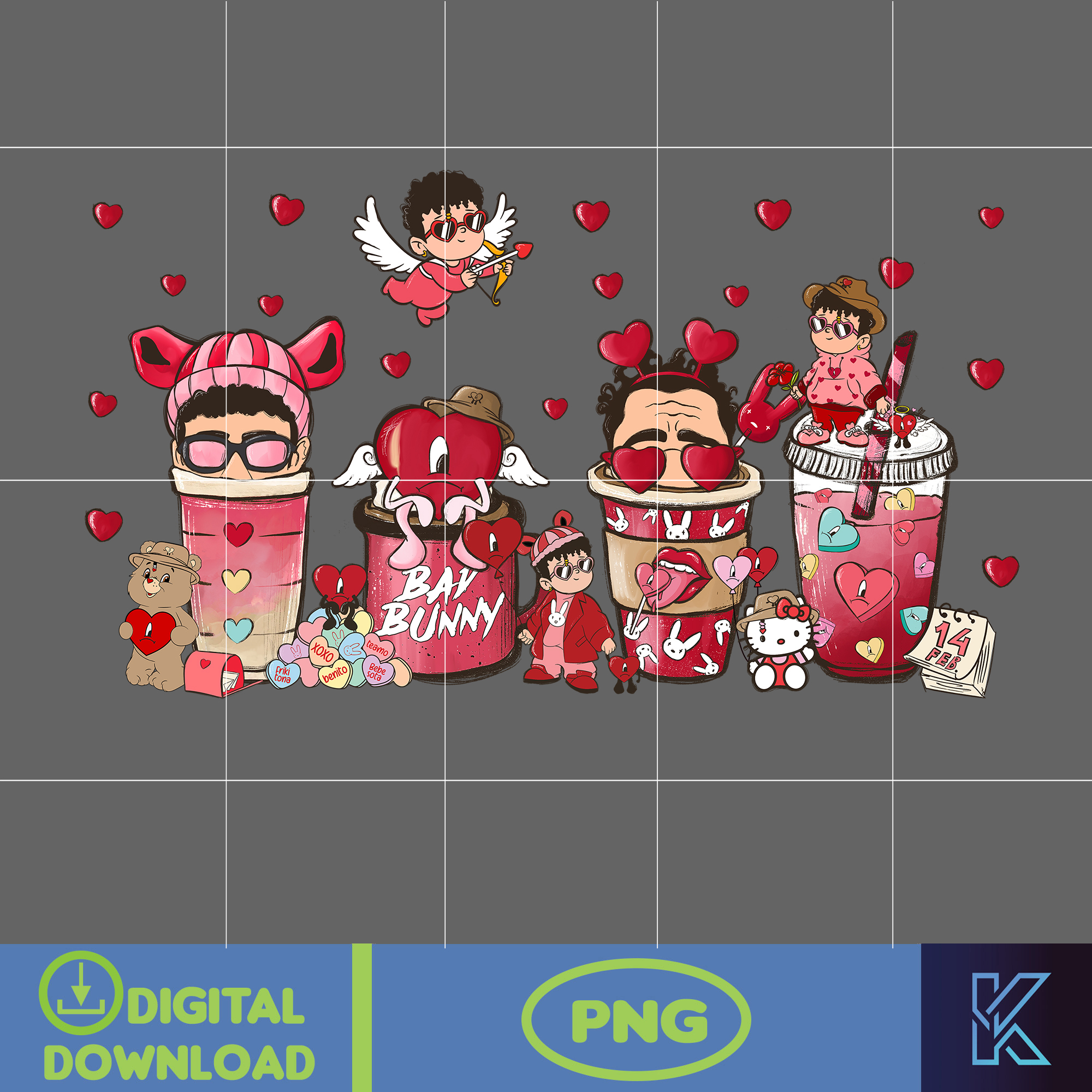 Bad Bunny Valentines Day Png, Benito Png, Un Valentina Sin T | Inspire ...