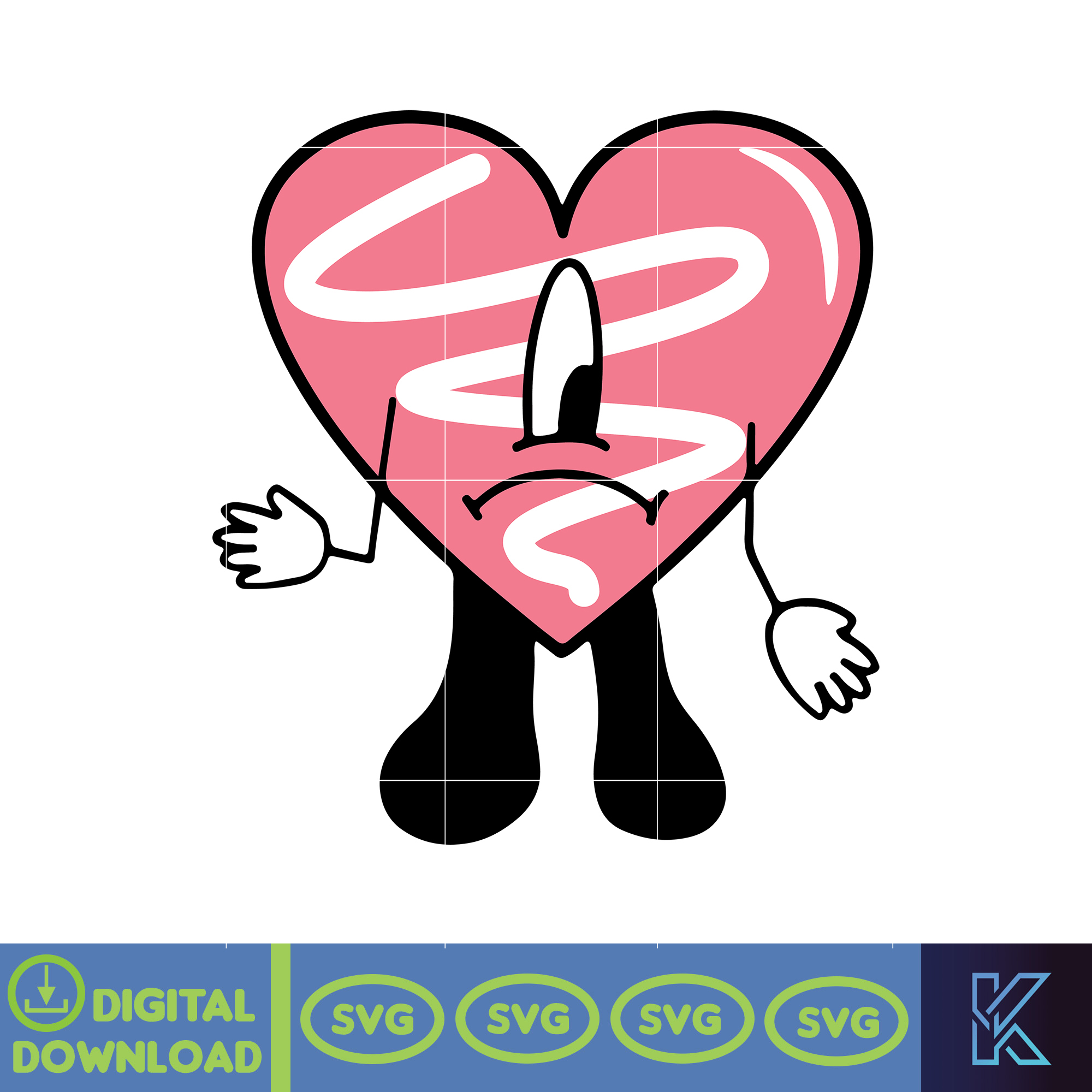 Bad Bunny Valentines Day Svg, Benito Svg, Un Valentina Sin T | Inspire ...