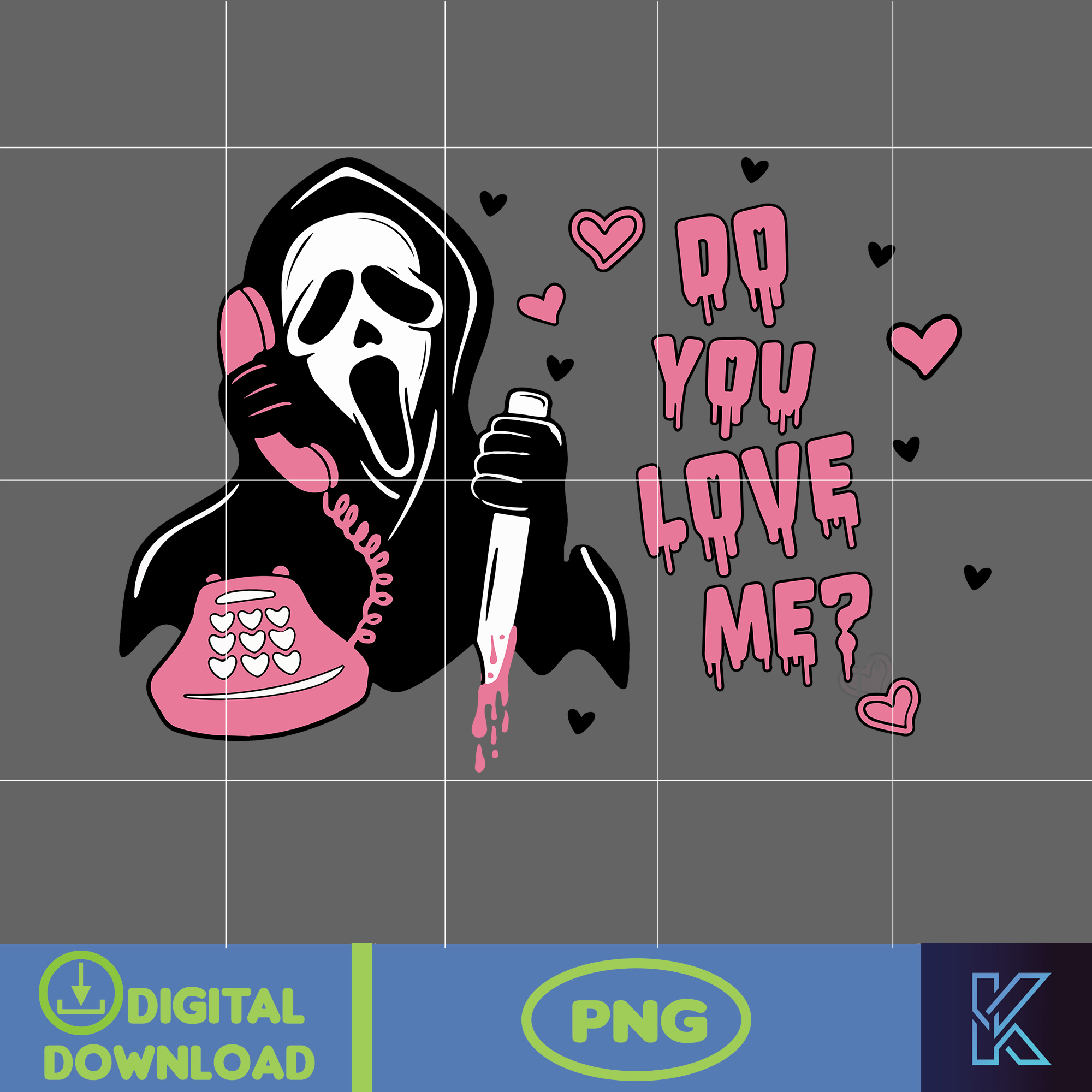 Ghostface Horror Valentine PNG, Valentine's Day Horror Chara - Inspire ...
