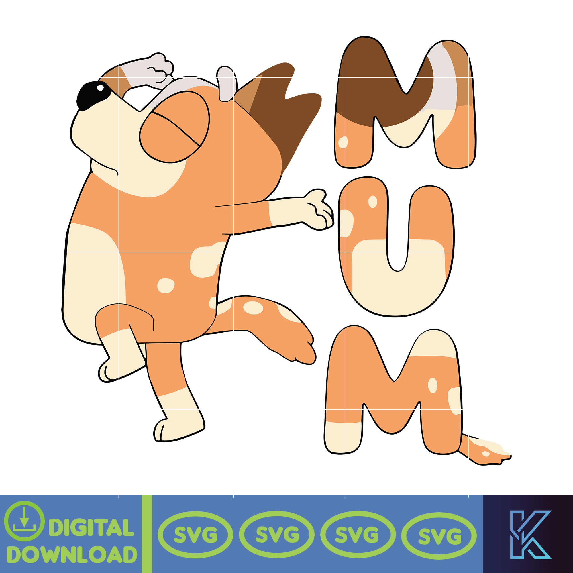 Bluey Chilli Mum Svg, Bluey Family Svg, Decal Files, Vinyl S - Inspire ...